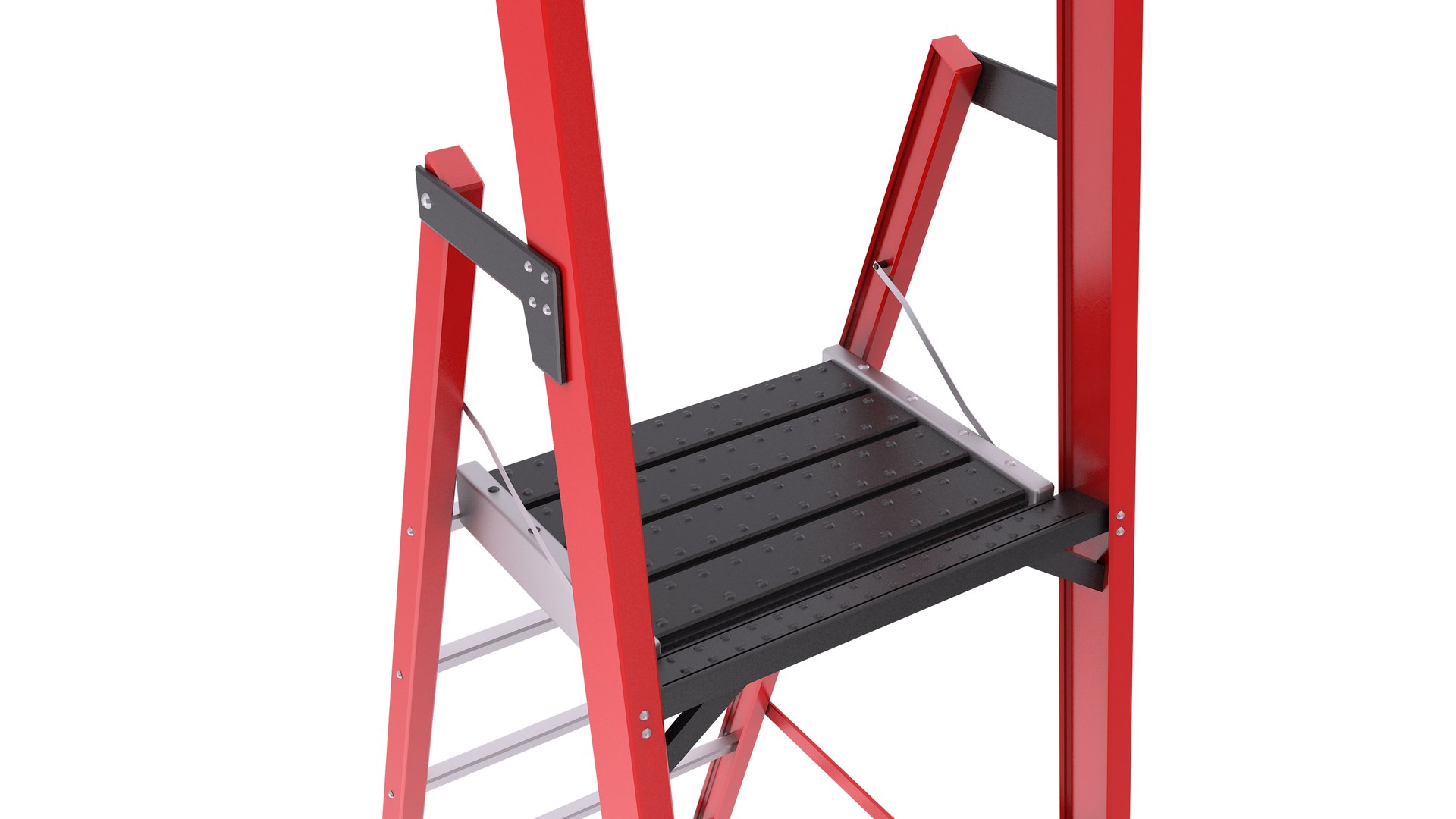 Step Ladder - Red 3D Model - TurboSquid 1924552