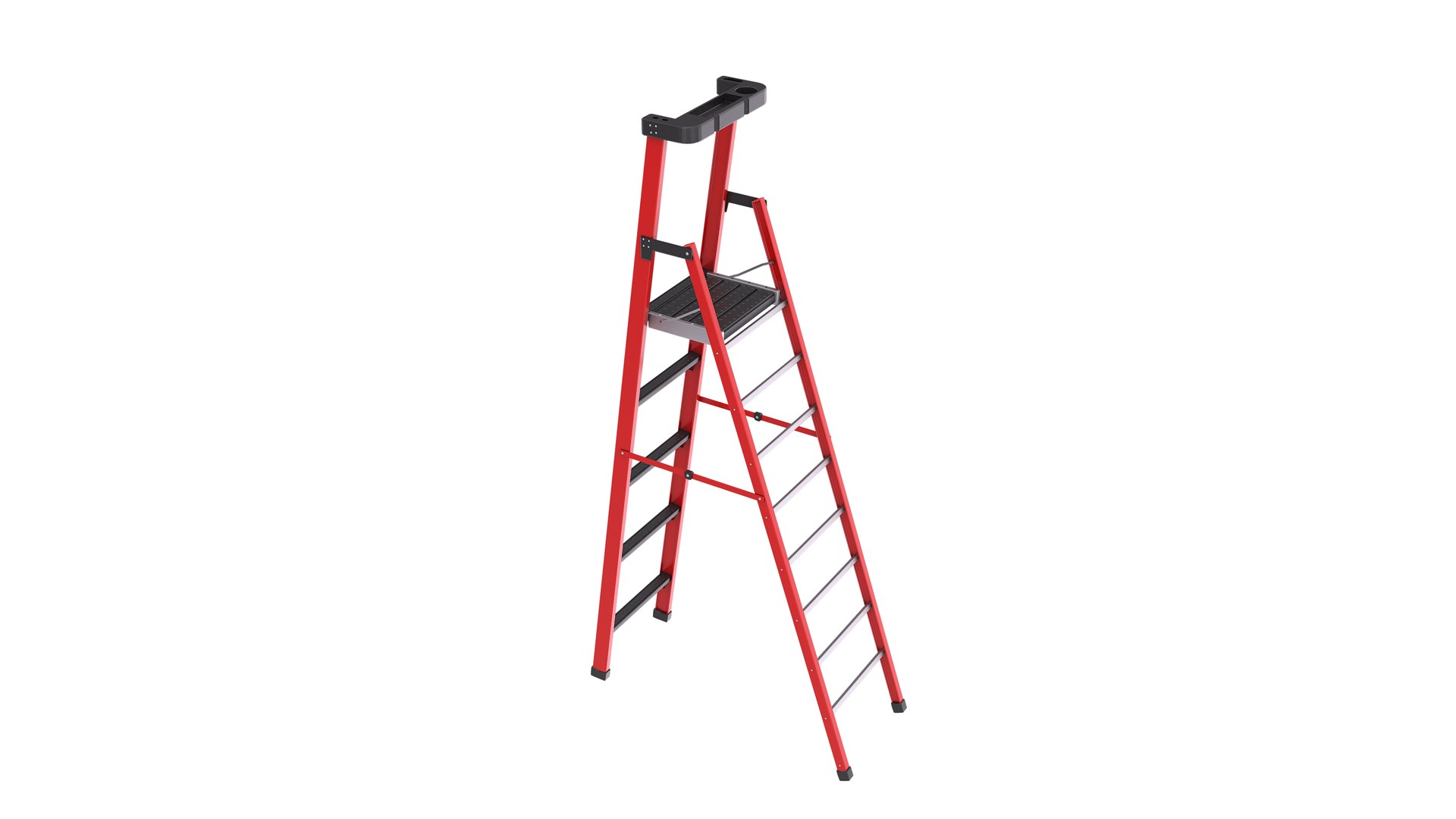 Step Ladder - Red 3D Model - TurboSquid 1924552