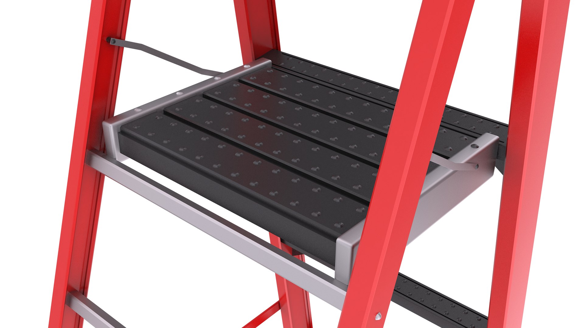 Step Ladder - Red 3D Model - TurboSquid 1924552