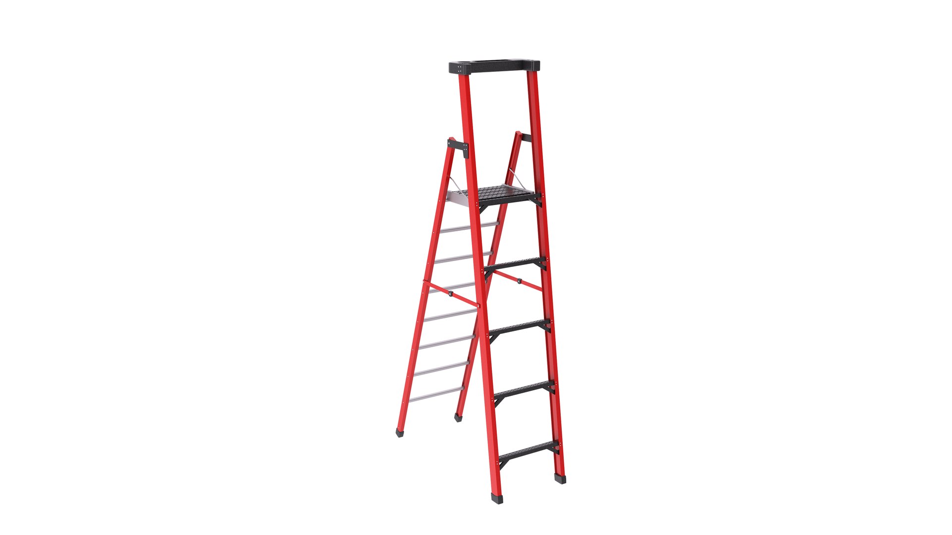 Step Ladder - Red 3D Model - TurboSquid 1924552