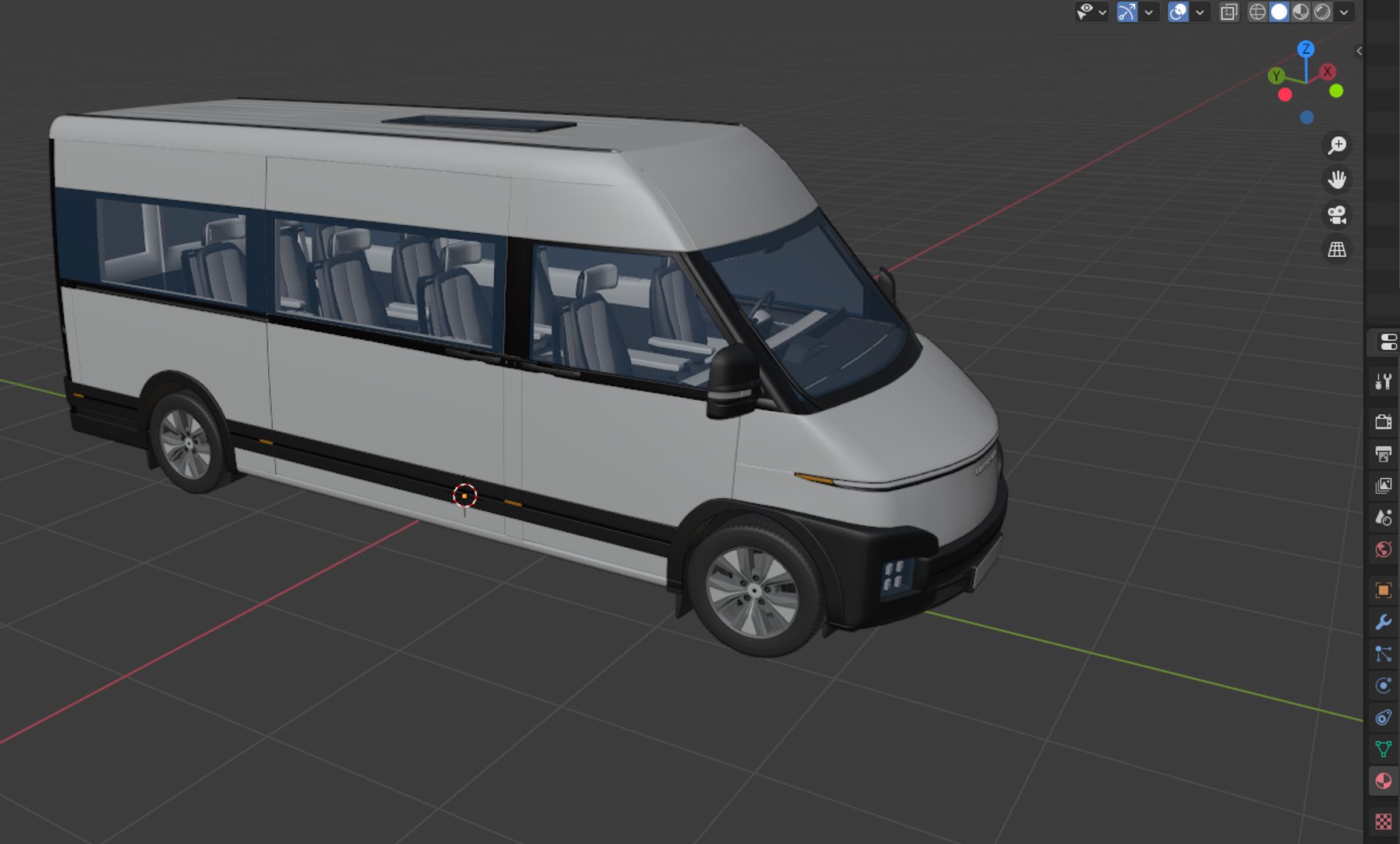 3D Generic Commercial MINIBUS Prototype 2 - TurboSquid 2217001