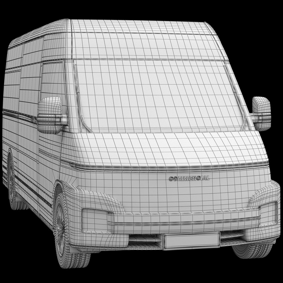 3D Generic Commercial MINIBUS Prototype 2 - TurboSquid 2217001