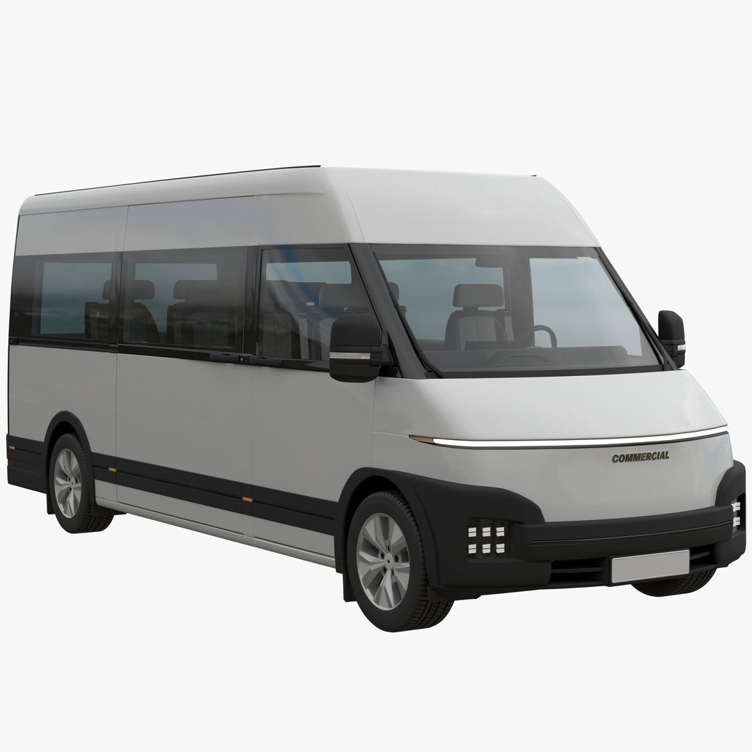 3D Generic Commercial MINIBUS Prototype 2 - TurboSquid 2217001