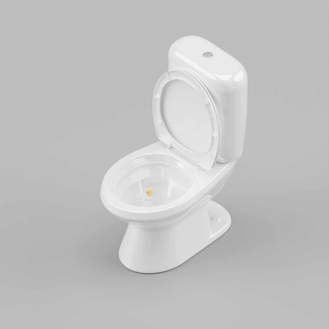 3D Simple Toilet - TurboSquid 2203414