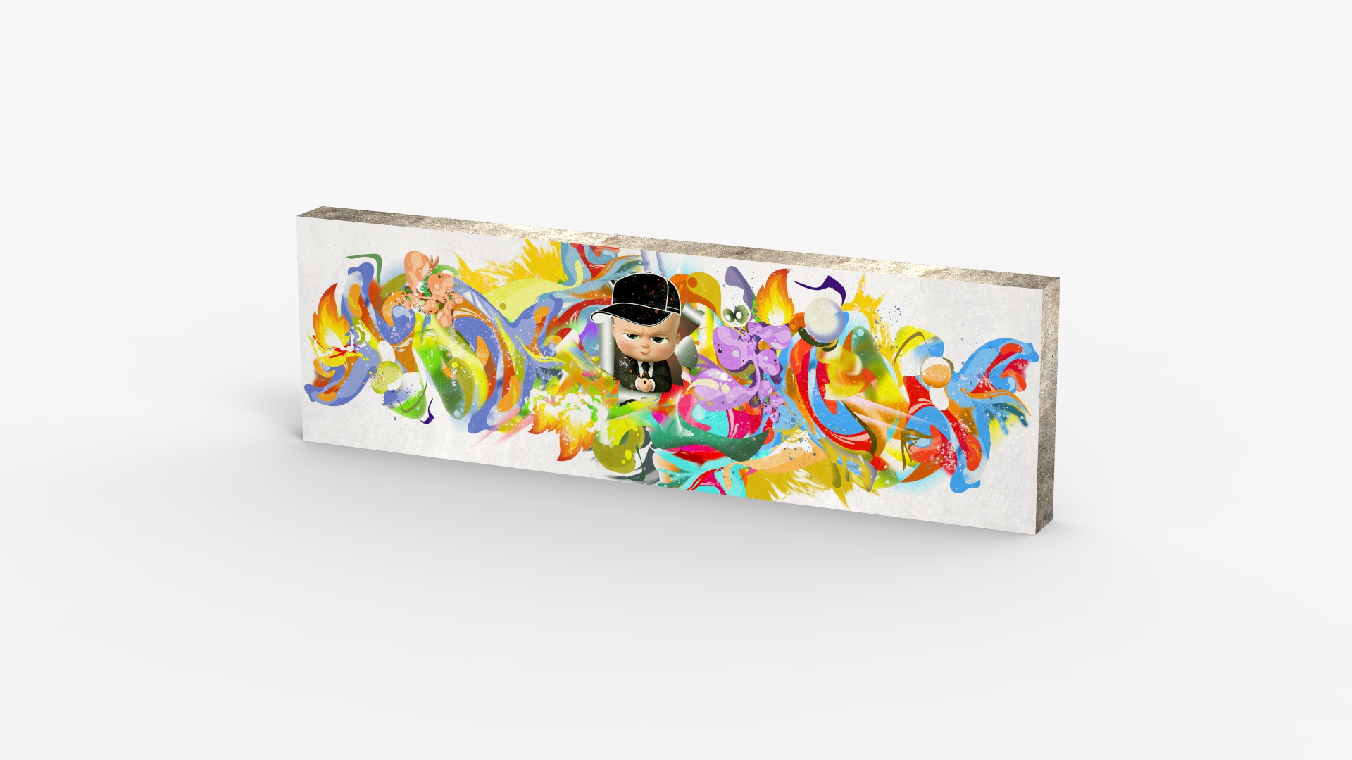 3D Model Wall Art Graffiti - TurboSquid 1685038