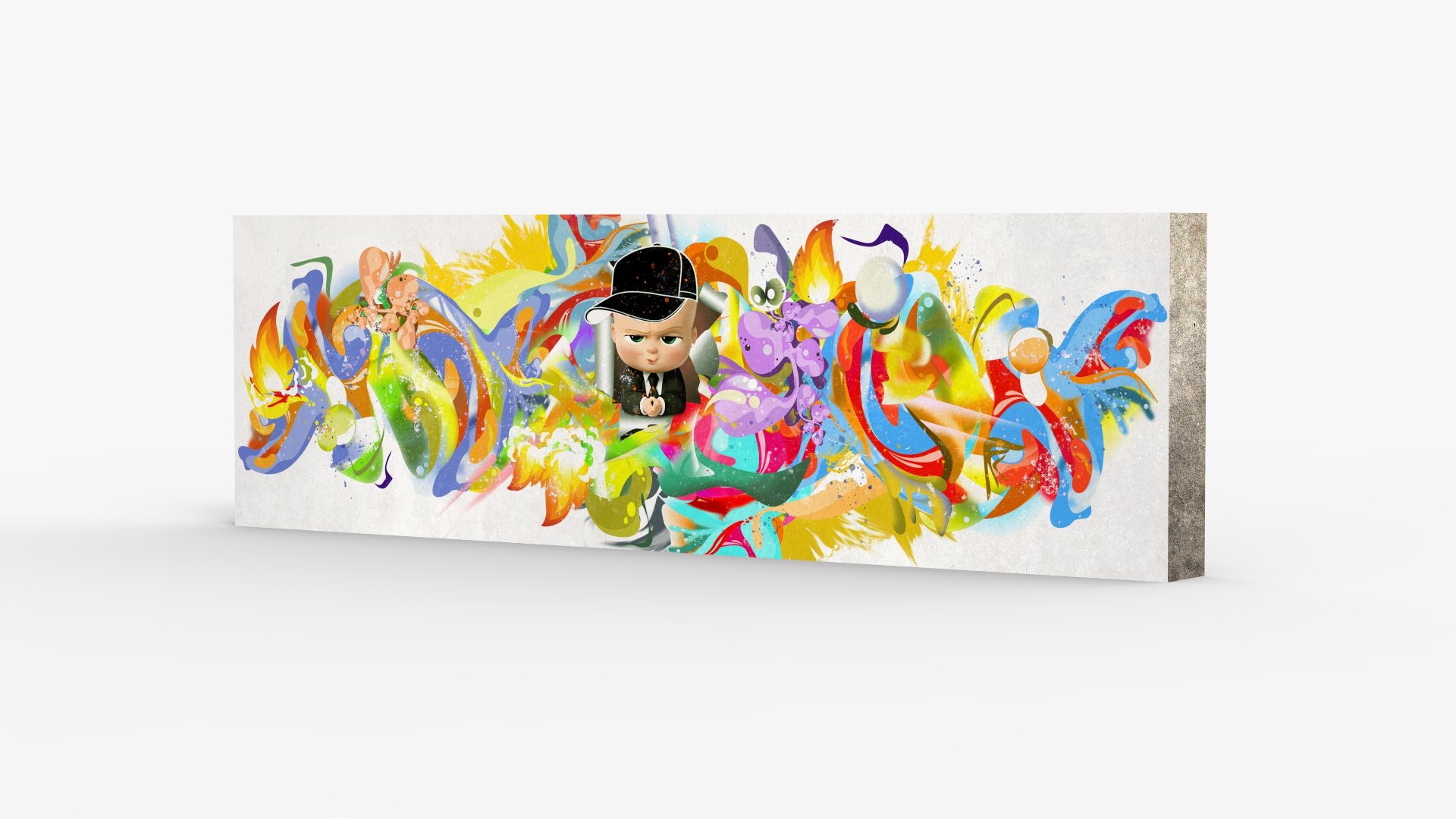 3D Model Wall Art Graffiti - TurboSquid 1685038