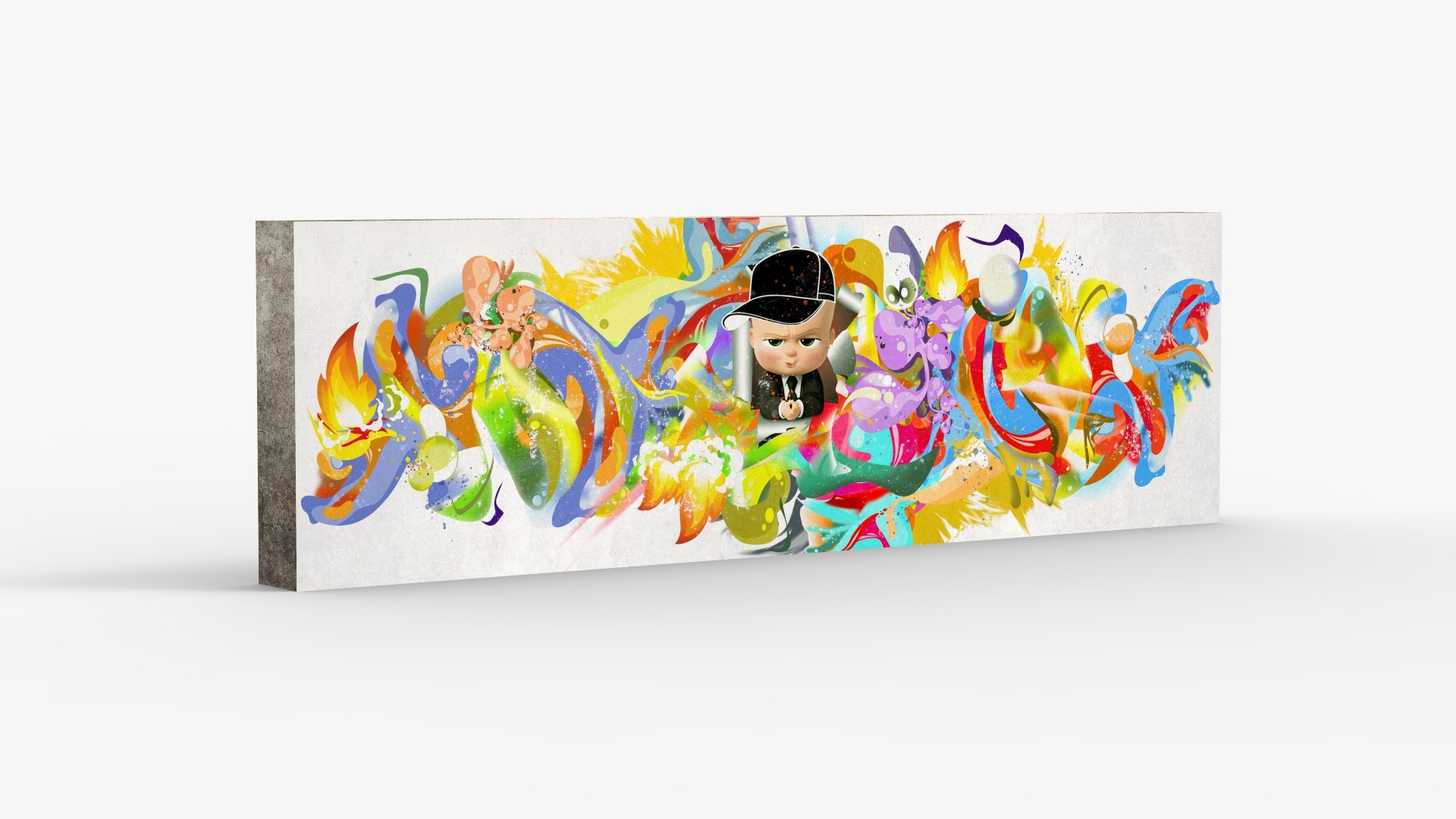 3D Model Wall Art Graffiti - TurboSquid 1685038