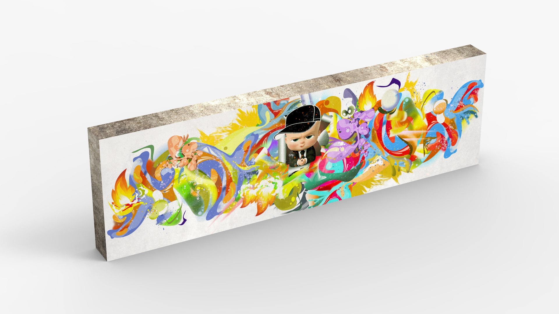3D Model Wall Art Graffiti - TurboSquid 1685038
