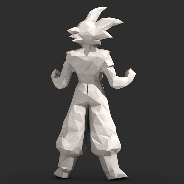 modelo 3d Goku Dragon Ball Low Poly 4 - TurboSquid 2301414