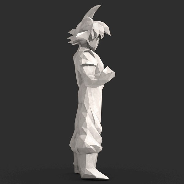 modelo 3d Goku Dragon Ball Low Poly 4 - TurboSquid 2301414