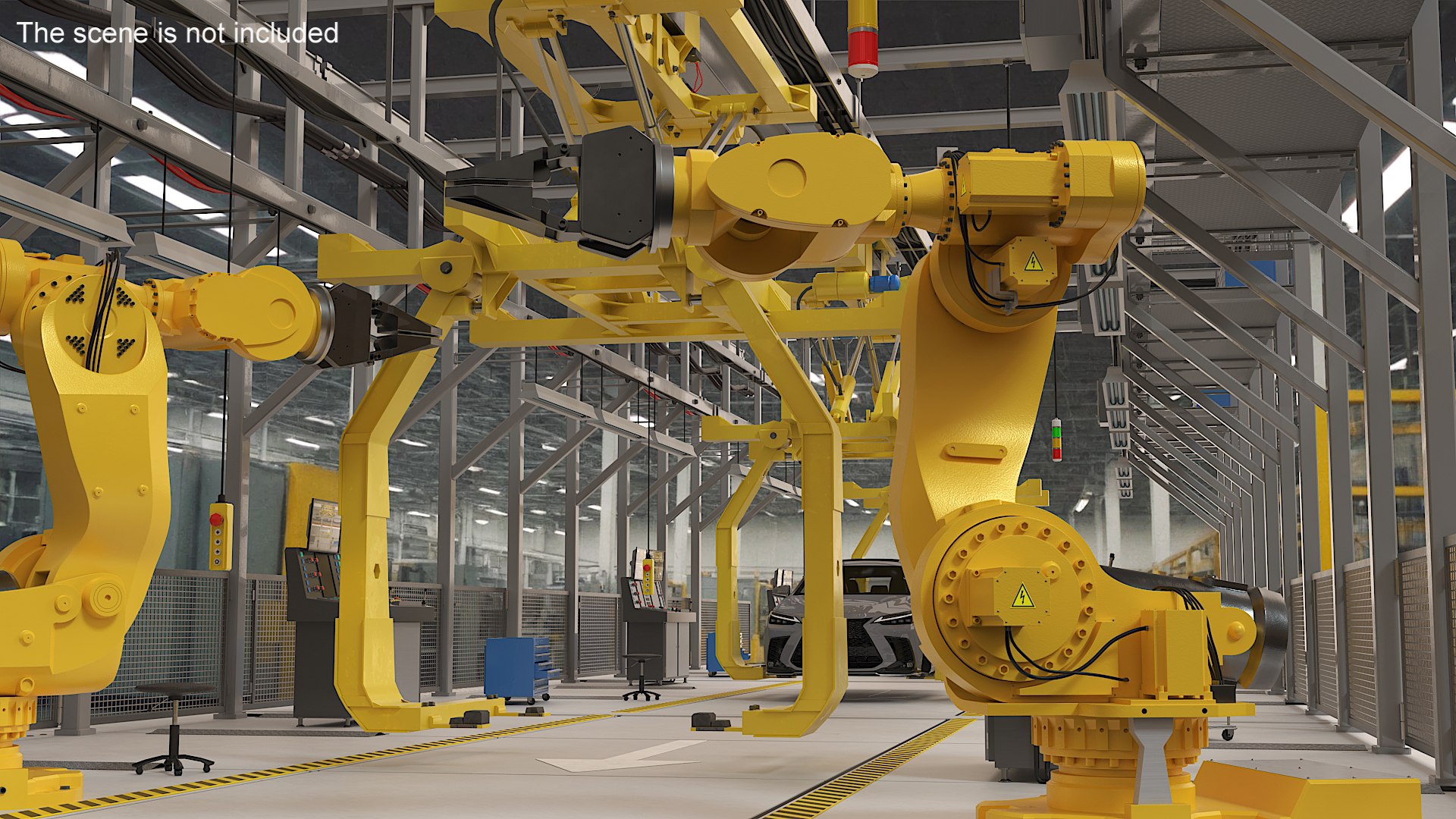 3D Industrial Robot With Gripper - TurboSquid 2385086