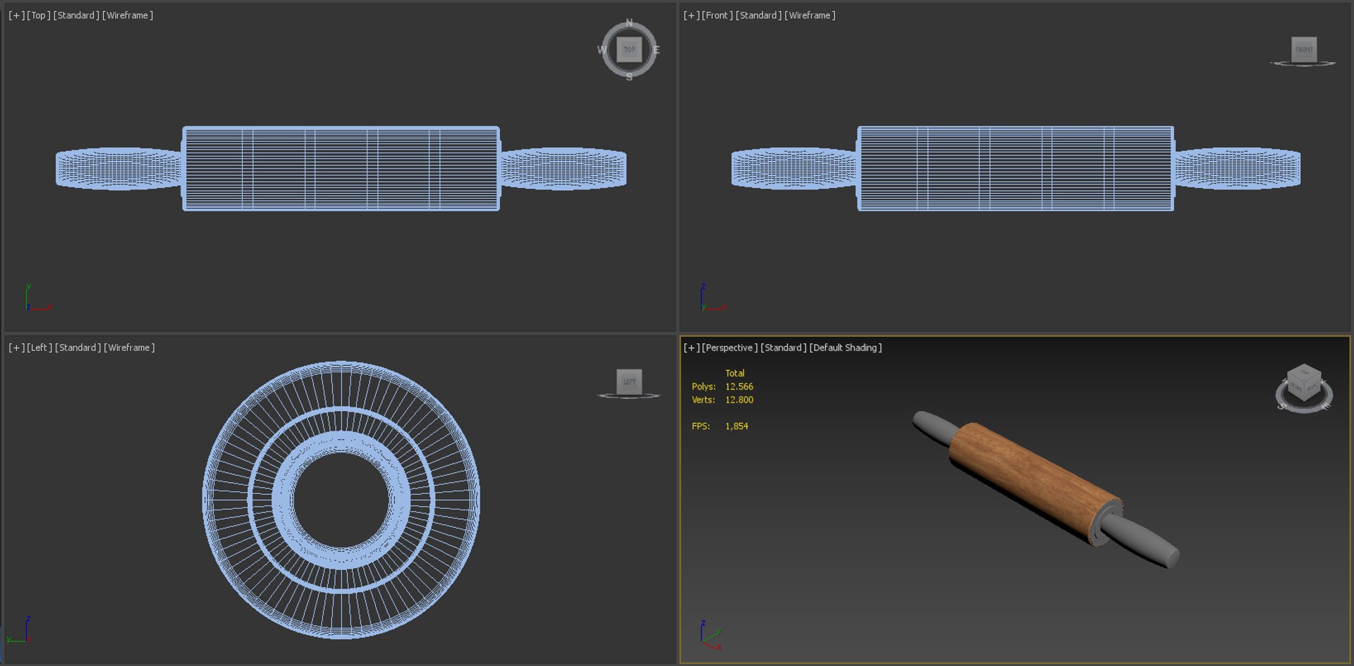 3D Model Rolling Pin - TurboSquid 2162634
