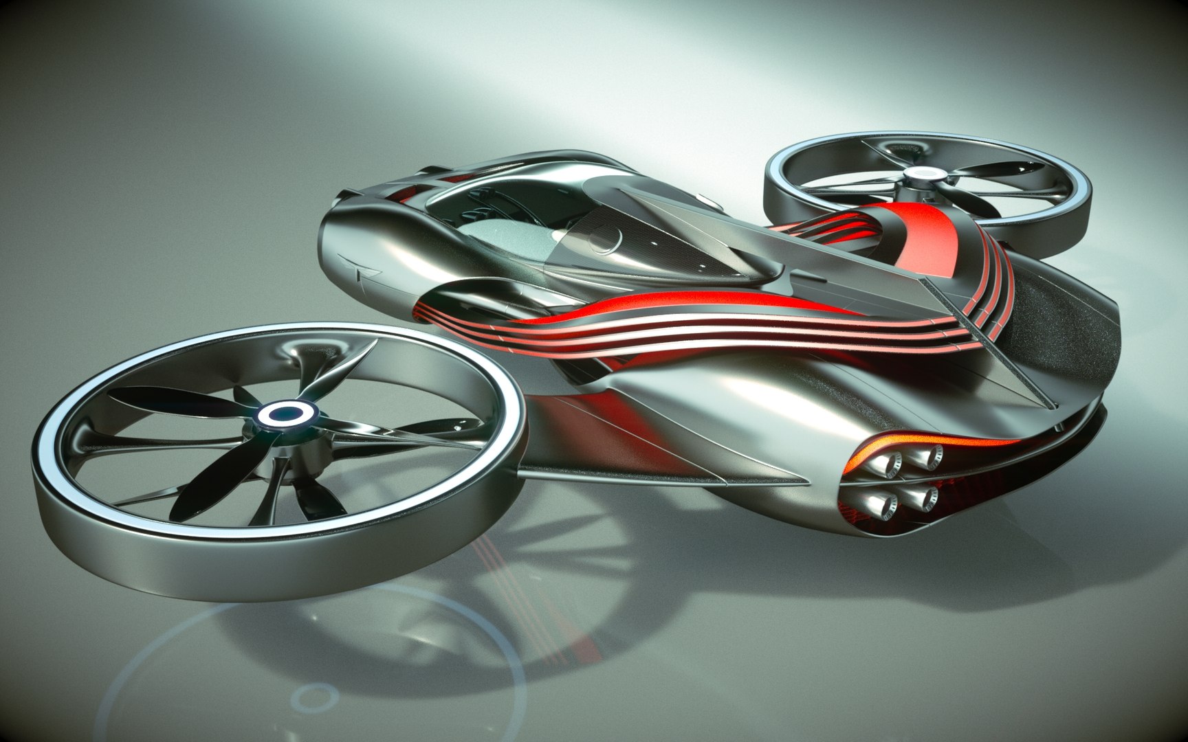 3D model T Copter Car 49 - TurboSquid 1976395