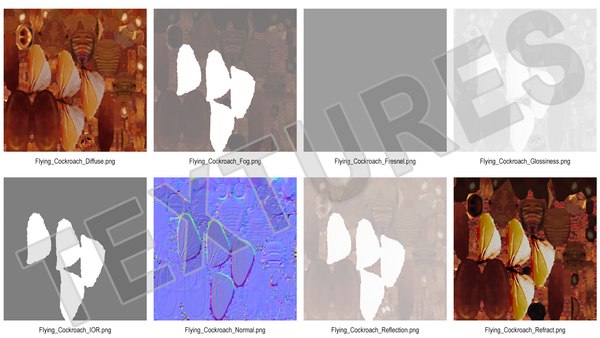 modelo 3d Cucaracha voladora preparada para Maya - TurboSquid 2089066