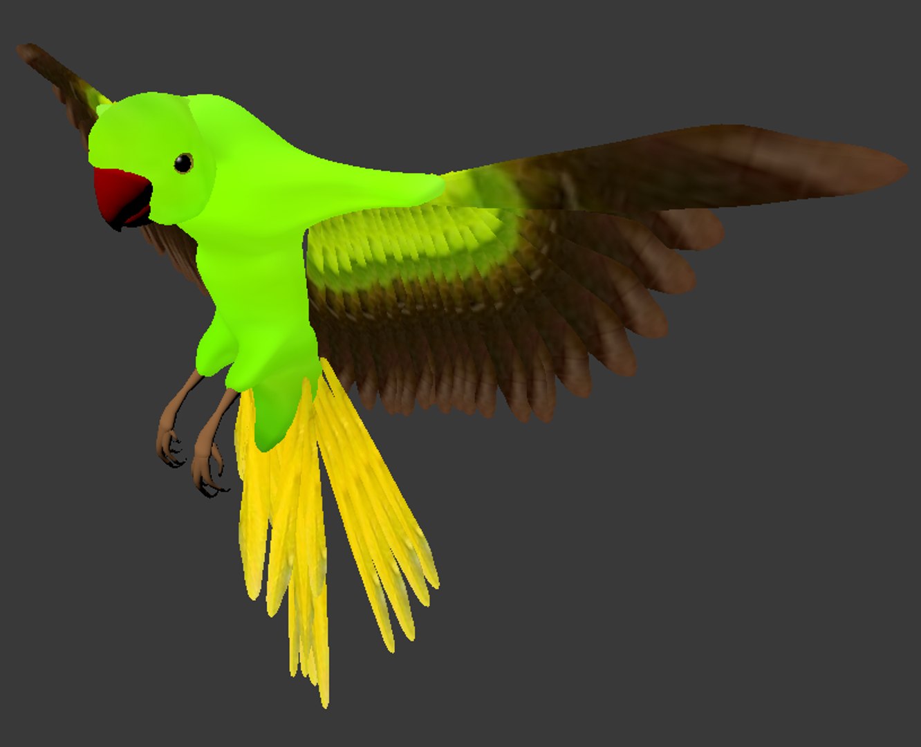 3D Parrot - TurboSquid 1206594