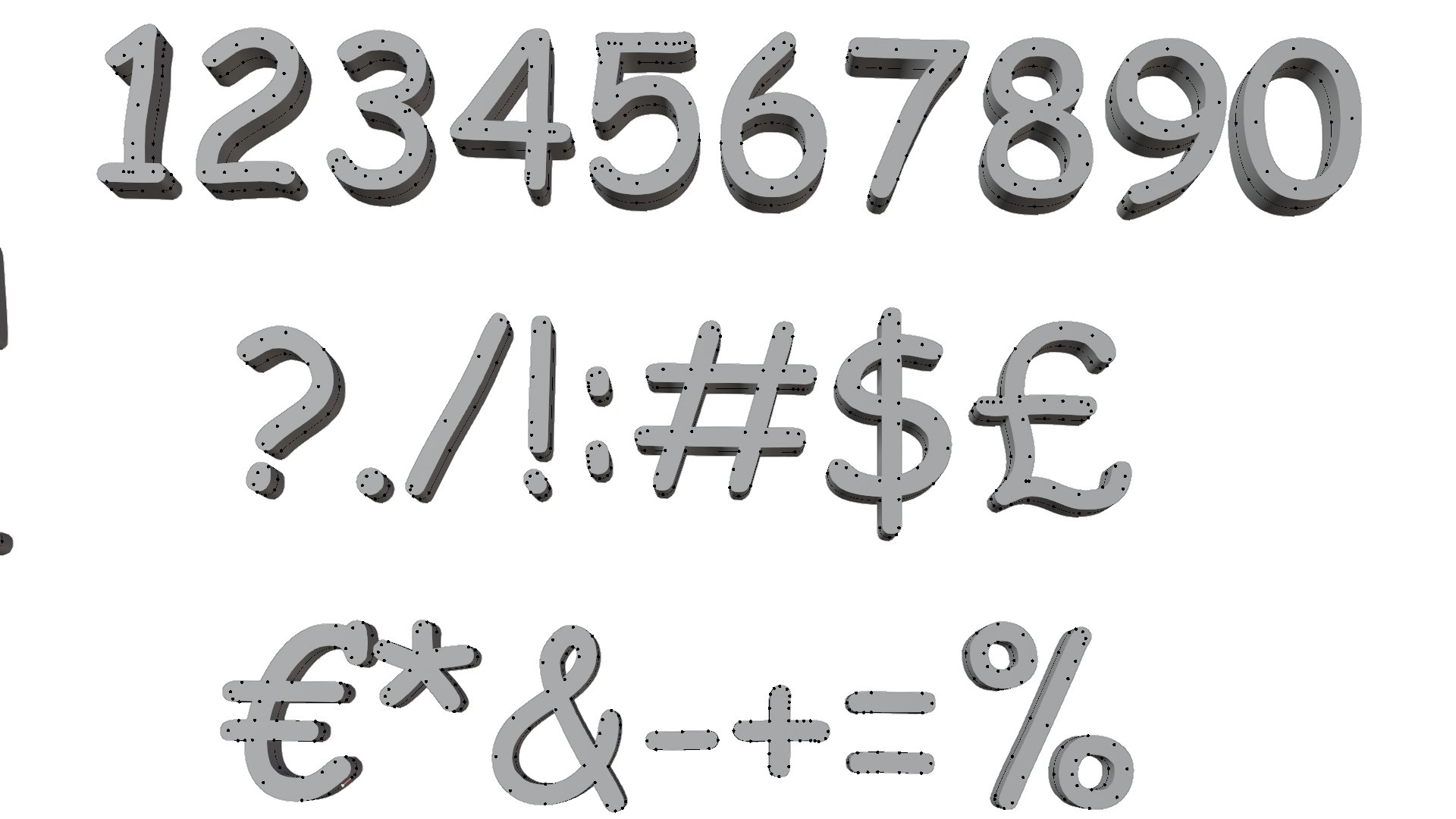 Alphabet Letters Lowercase And Uppercase In Comics Sans Ms Font 3D ...