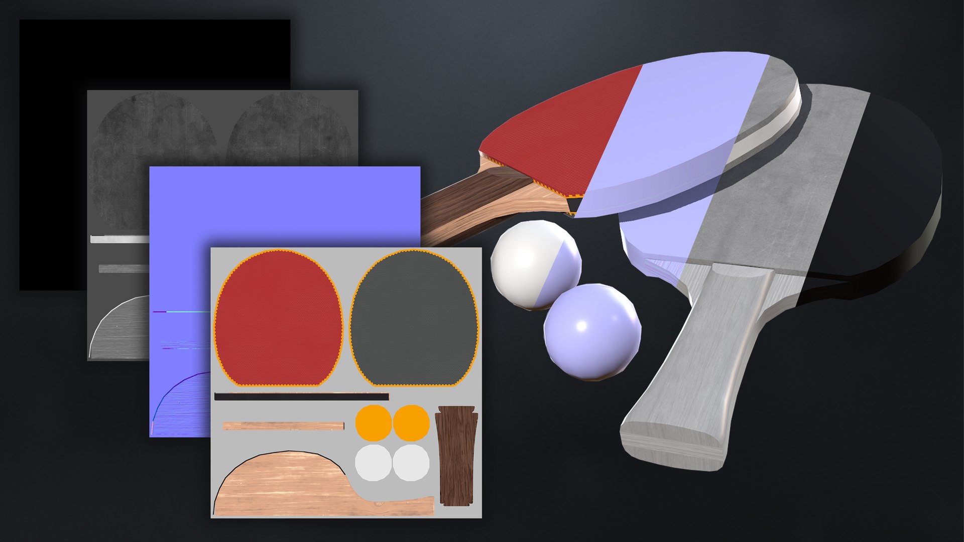 Table Tennis Paddle 3D Model - TurboSquid 1806364