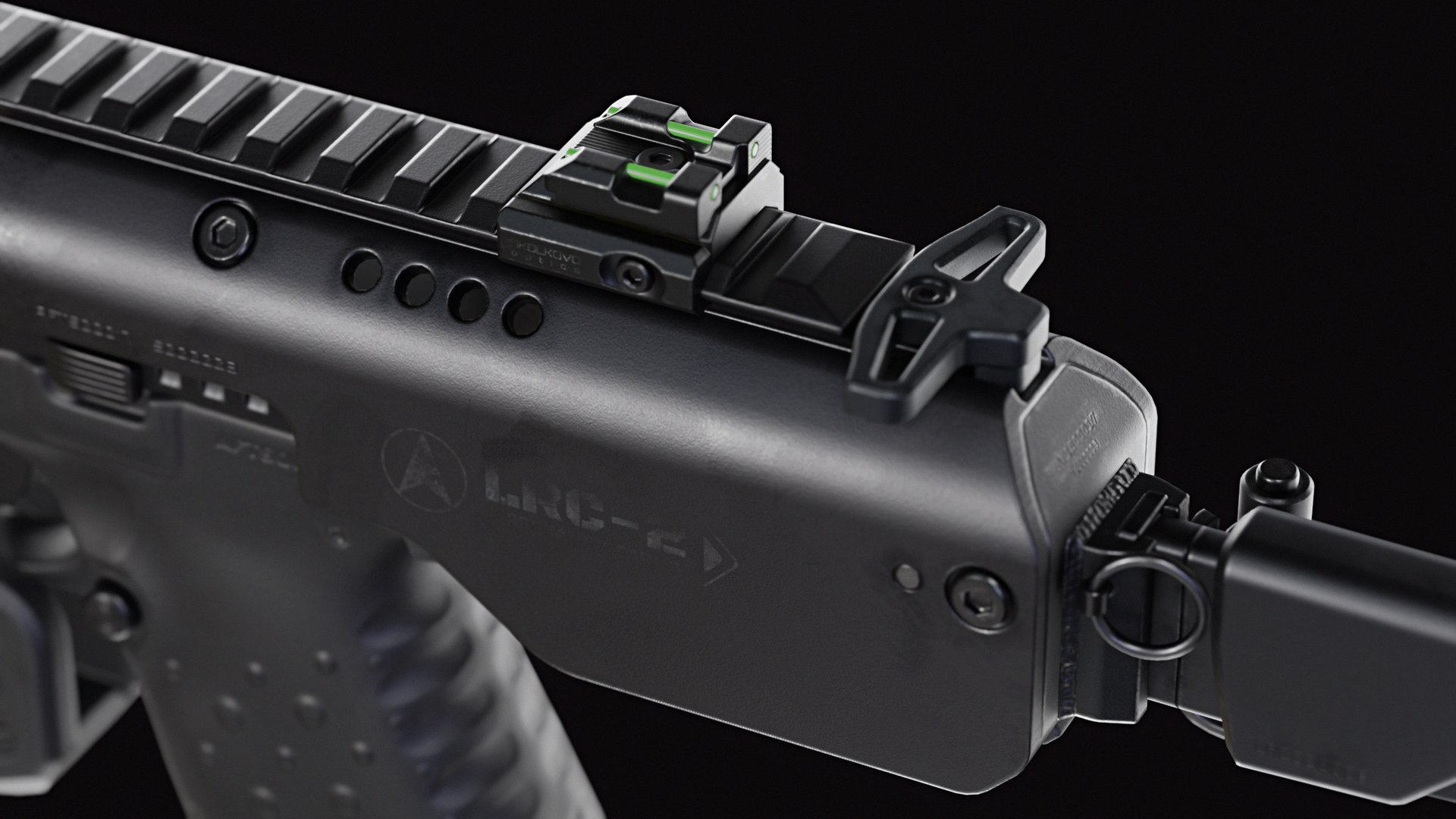 3D Pistol To Carbine Converter With Pistol - TurboSquid 2315256