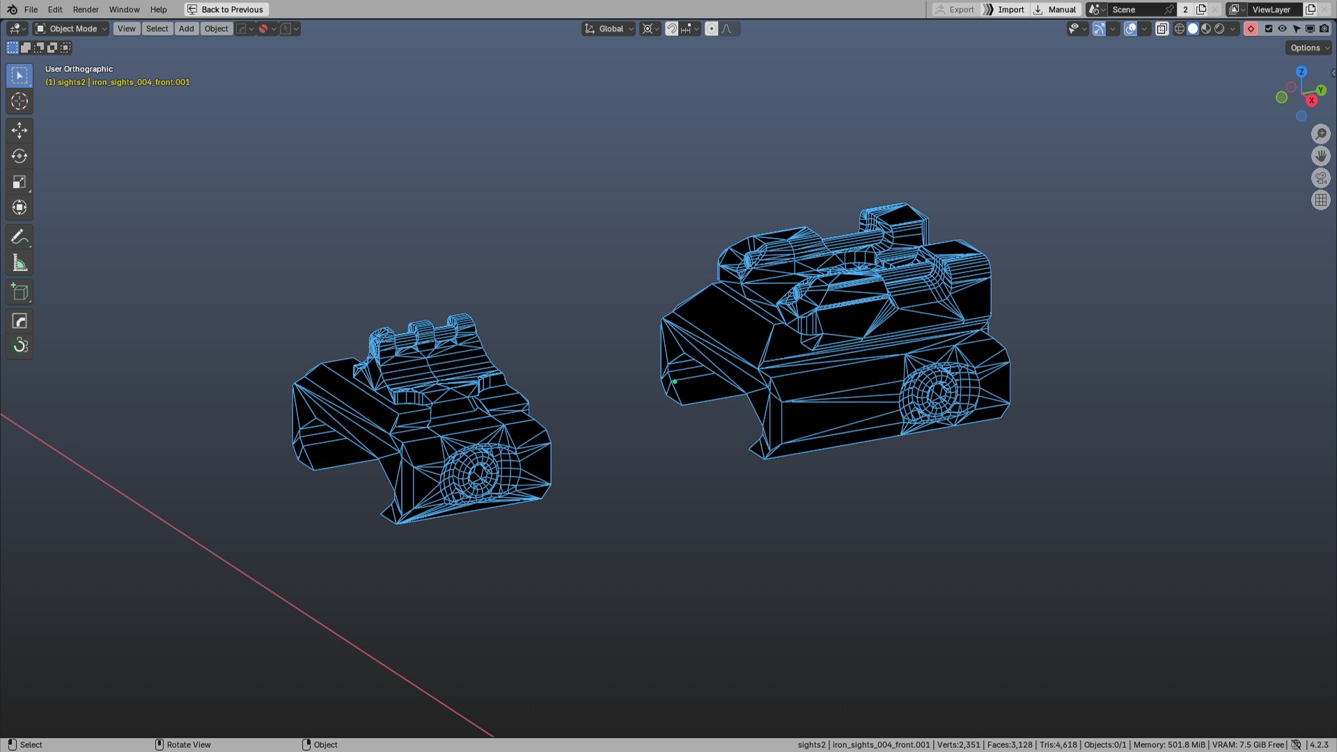3D Pistol To Carbine Converter With Pistol - TurboSquid 2315256