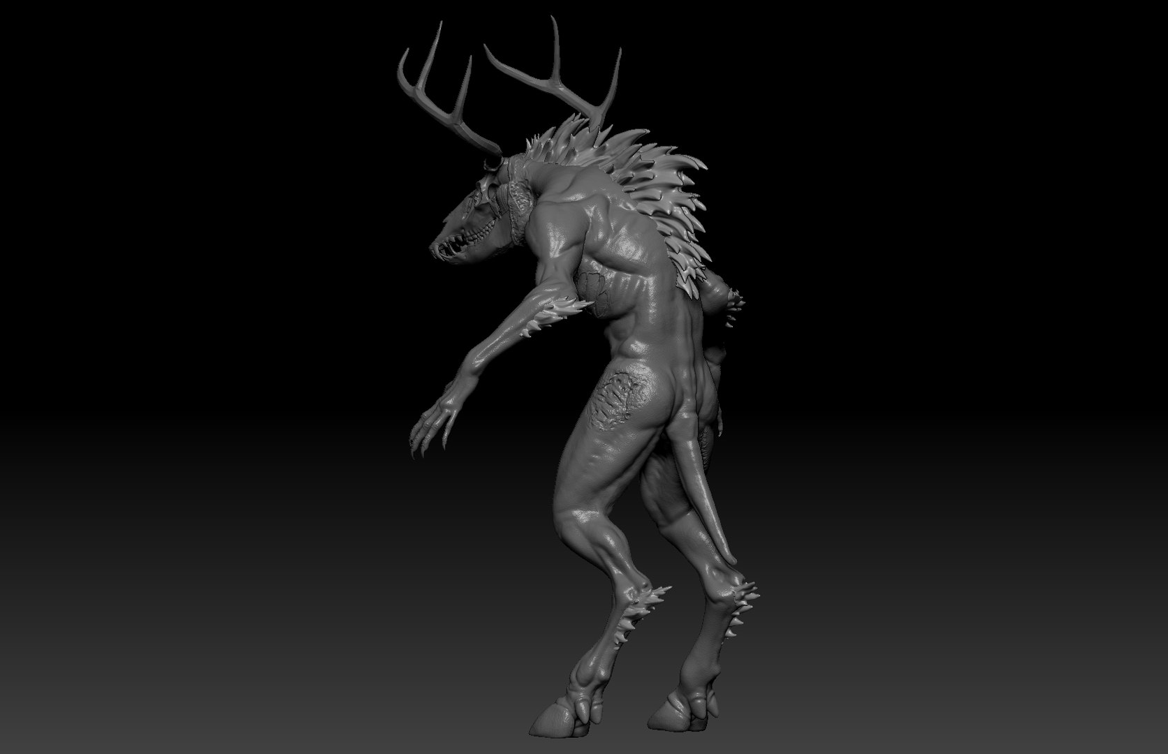 Wendigo Creature Sculpt 3D Model - TurboSquid 1819097