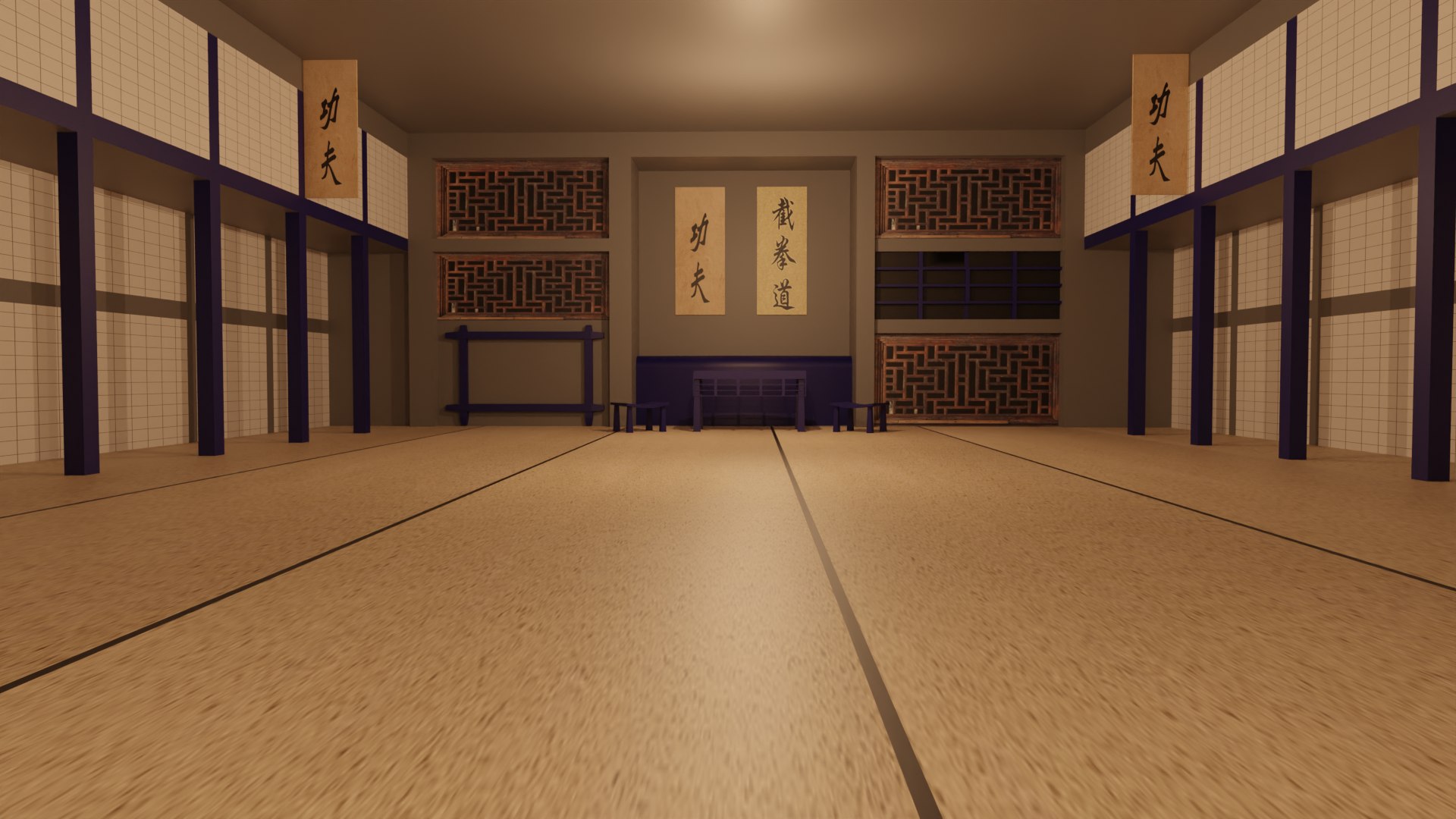 Karate Hall 3D Model - TurboSquid 2132083