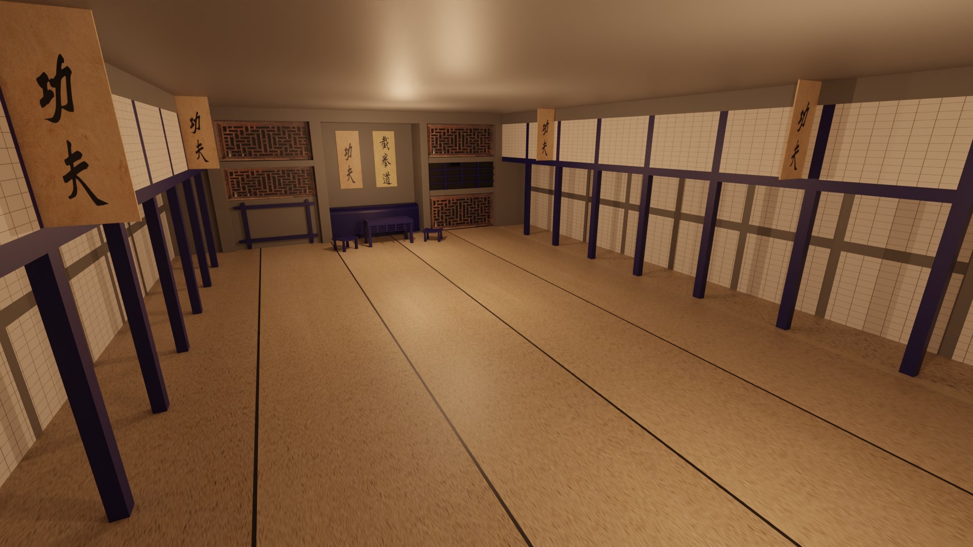Karate Hall 3D Model - TurboSquid 2132083