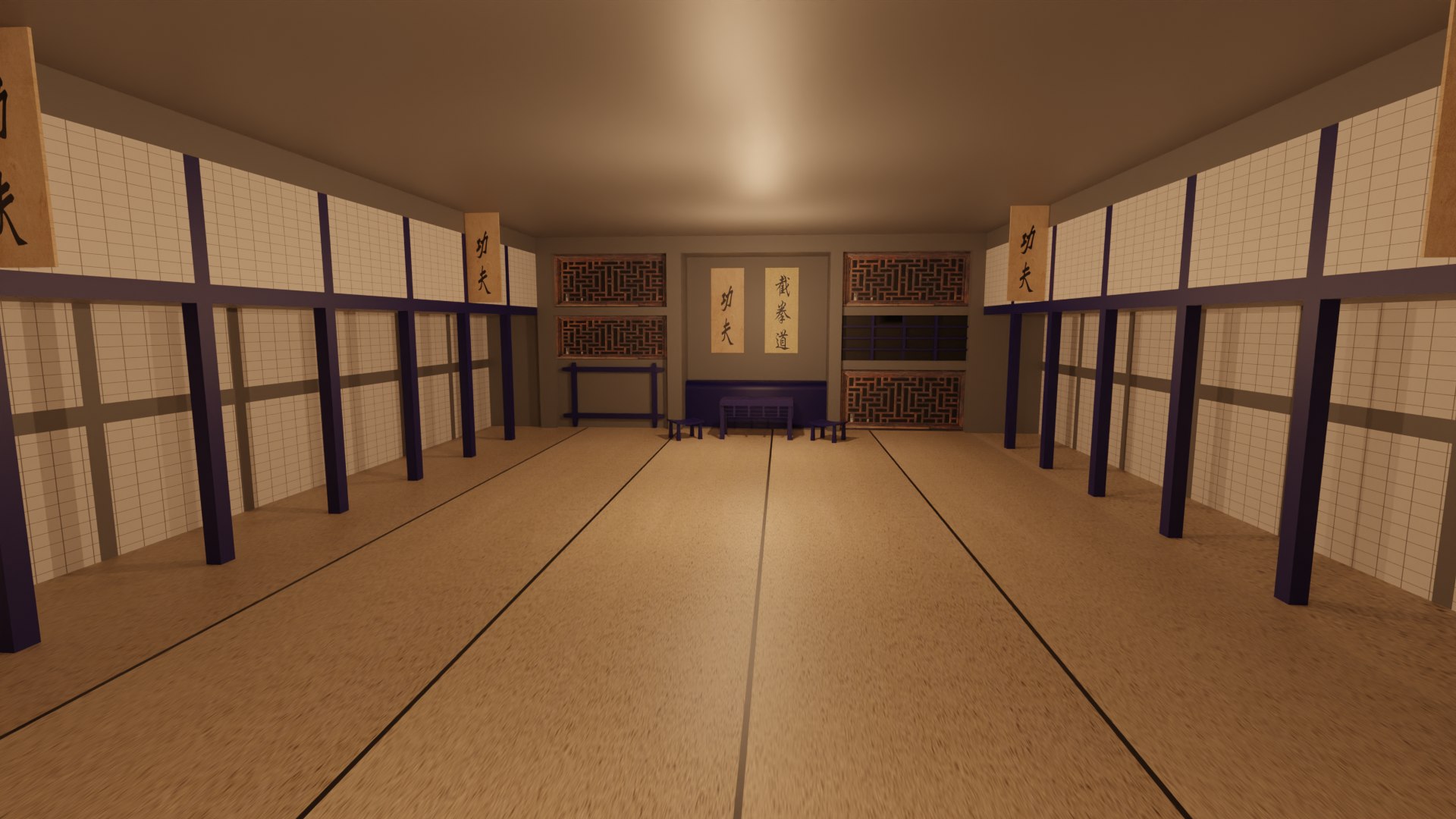Karate Hall 3D Model - TurboSquid 2132083