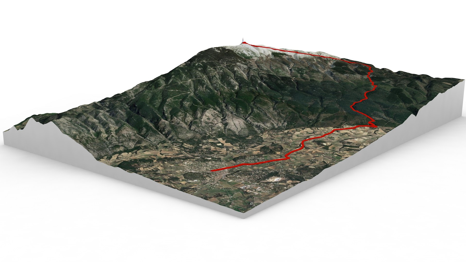 Mount Ventoux 1 Via Bedouin 3D Model - TurboSquid 1992923