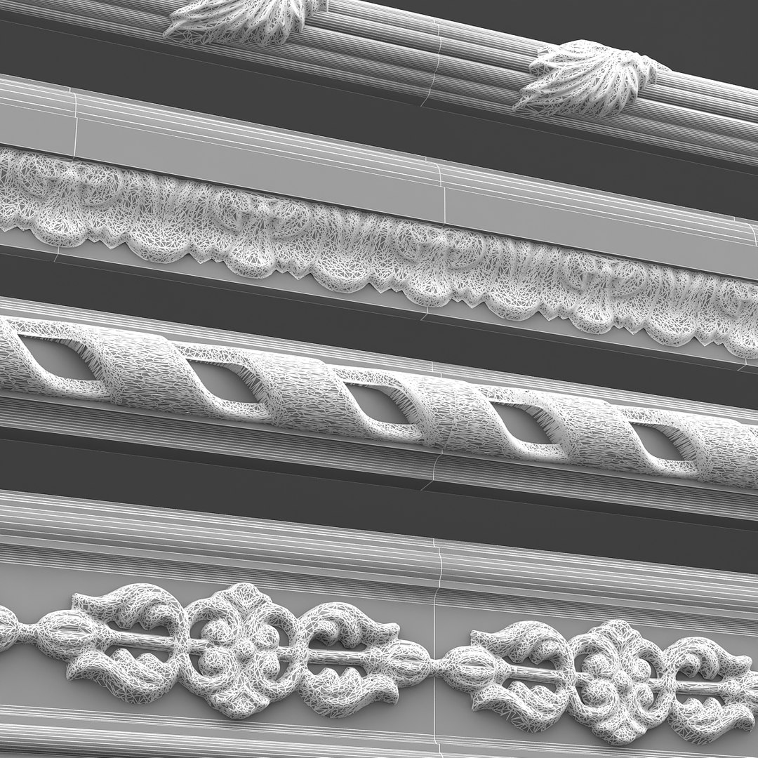 3D Classic Ceiling Pattern 08 - TurboSquid 1517162