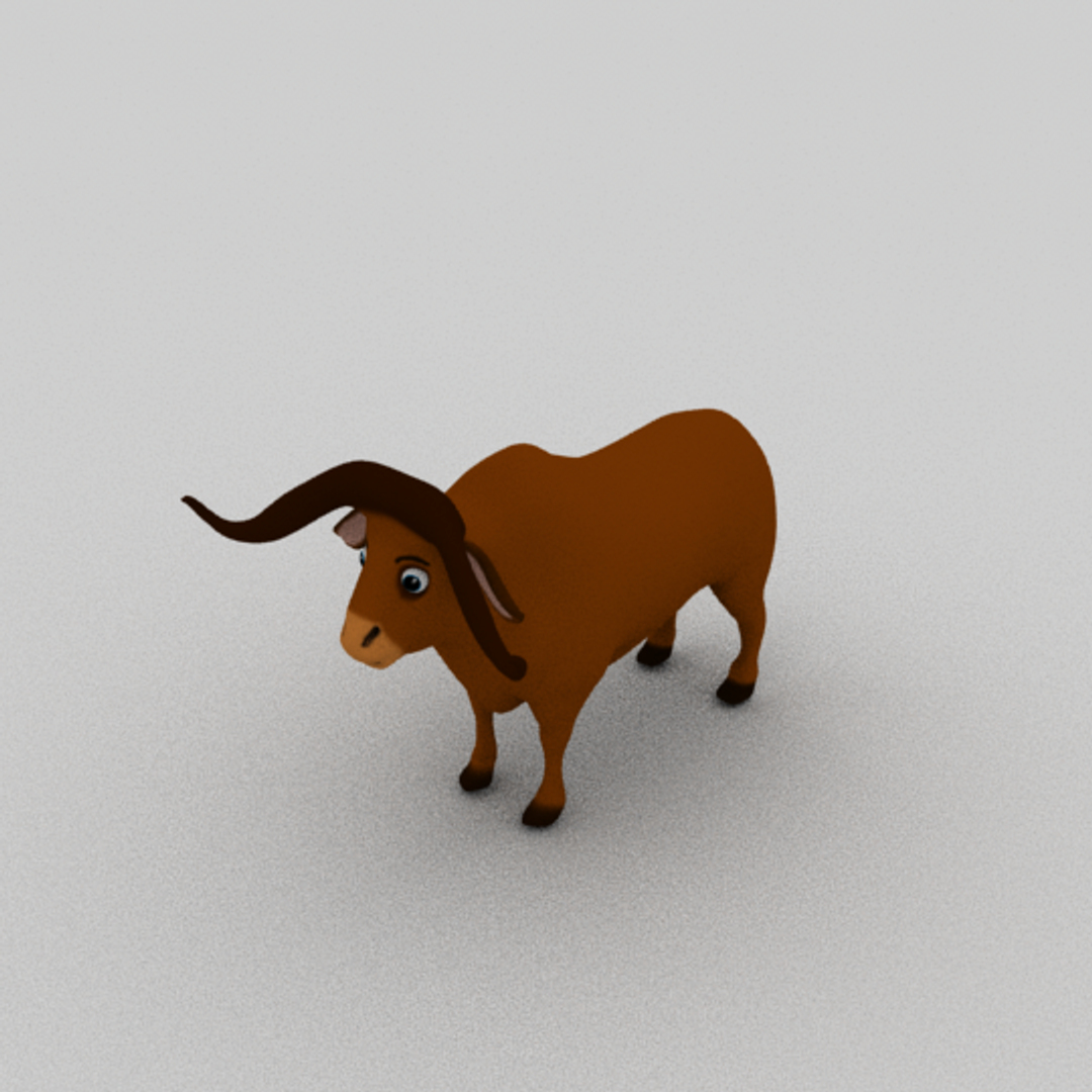 3D Bull model - TurboSquid 1775244