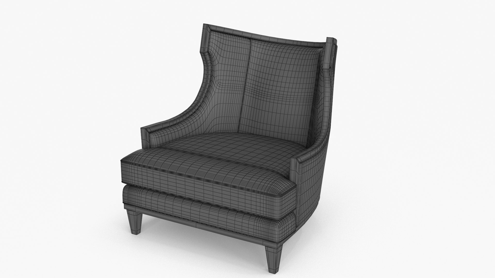 3D Vintage Chair Model - TurboSquid 2201219