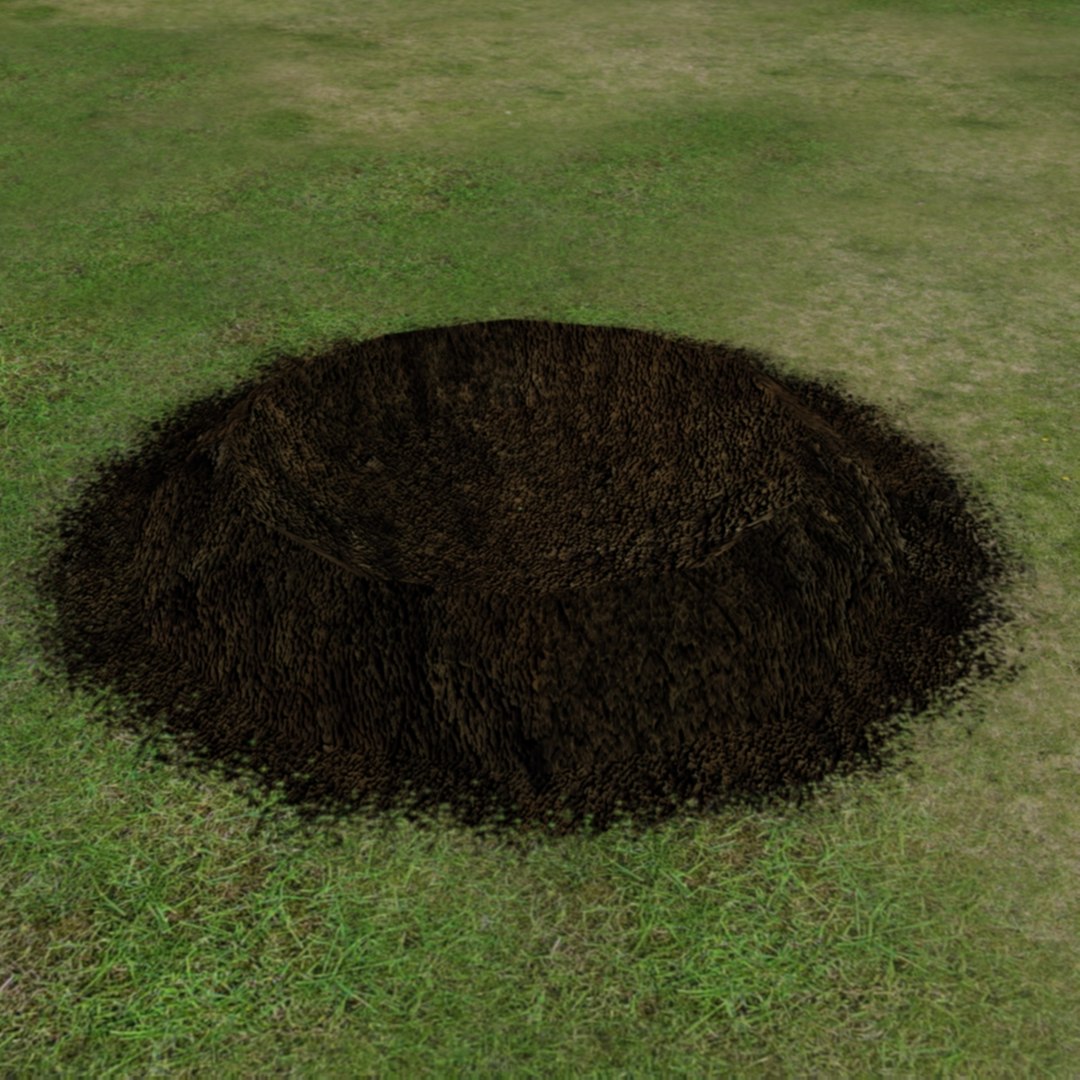 3d Model Of Bomb Craters