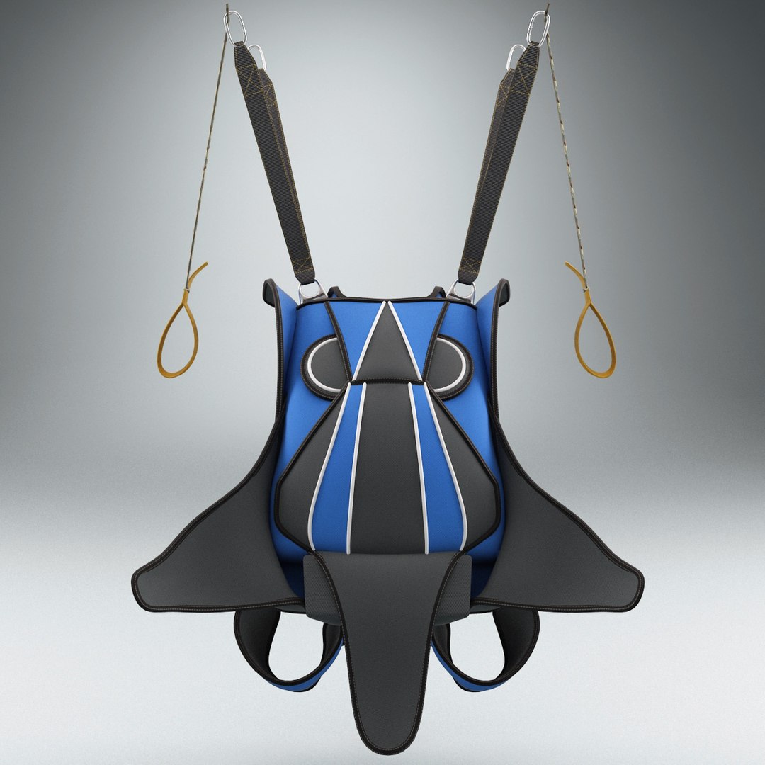 backpack parachute 3d model