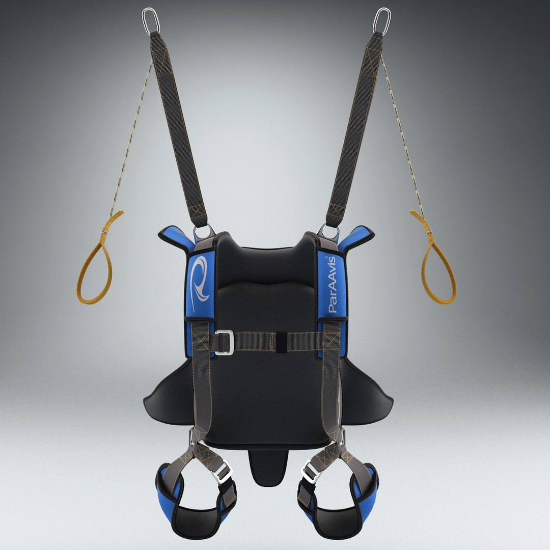 backpack parachute 3d model