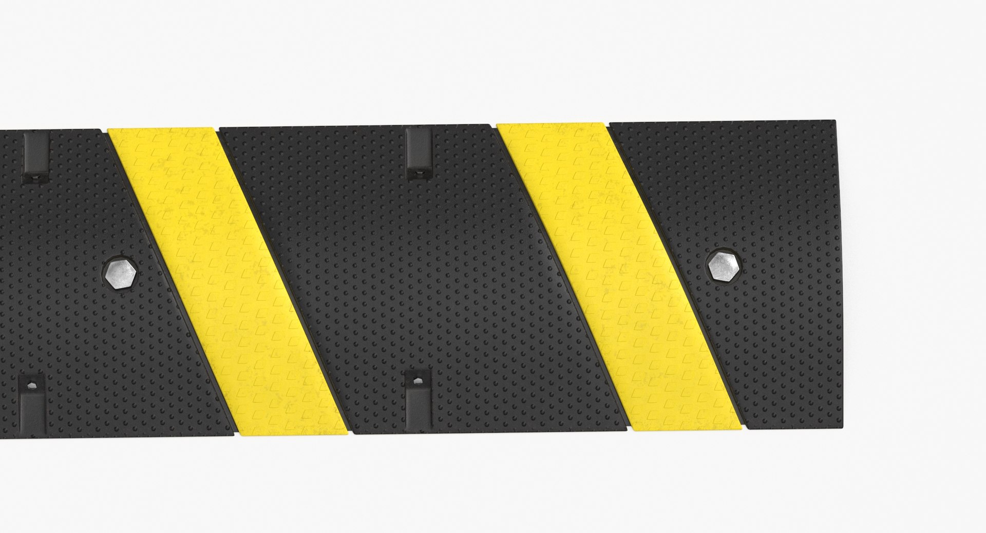 Speed Bump Rubber Clean And Dirty 3D Model - TurboSquid 1862880