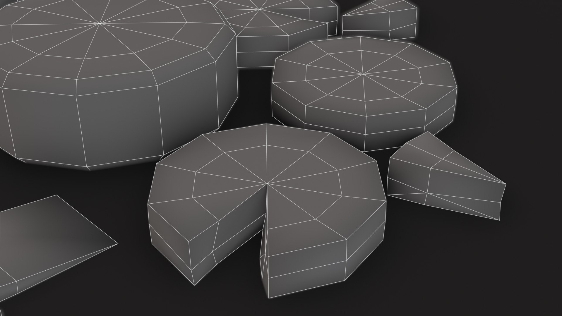 3D Cheese Food Set Model - TurboSquid 2165060
