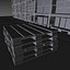 warehouse rack set 3d model