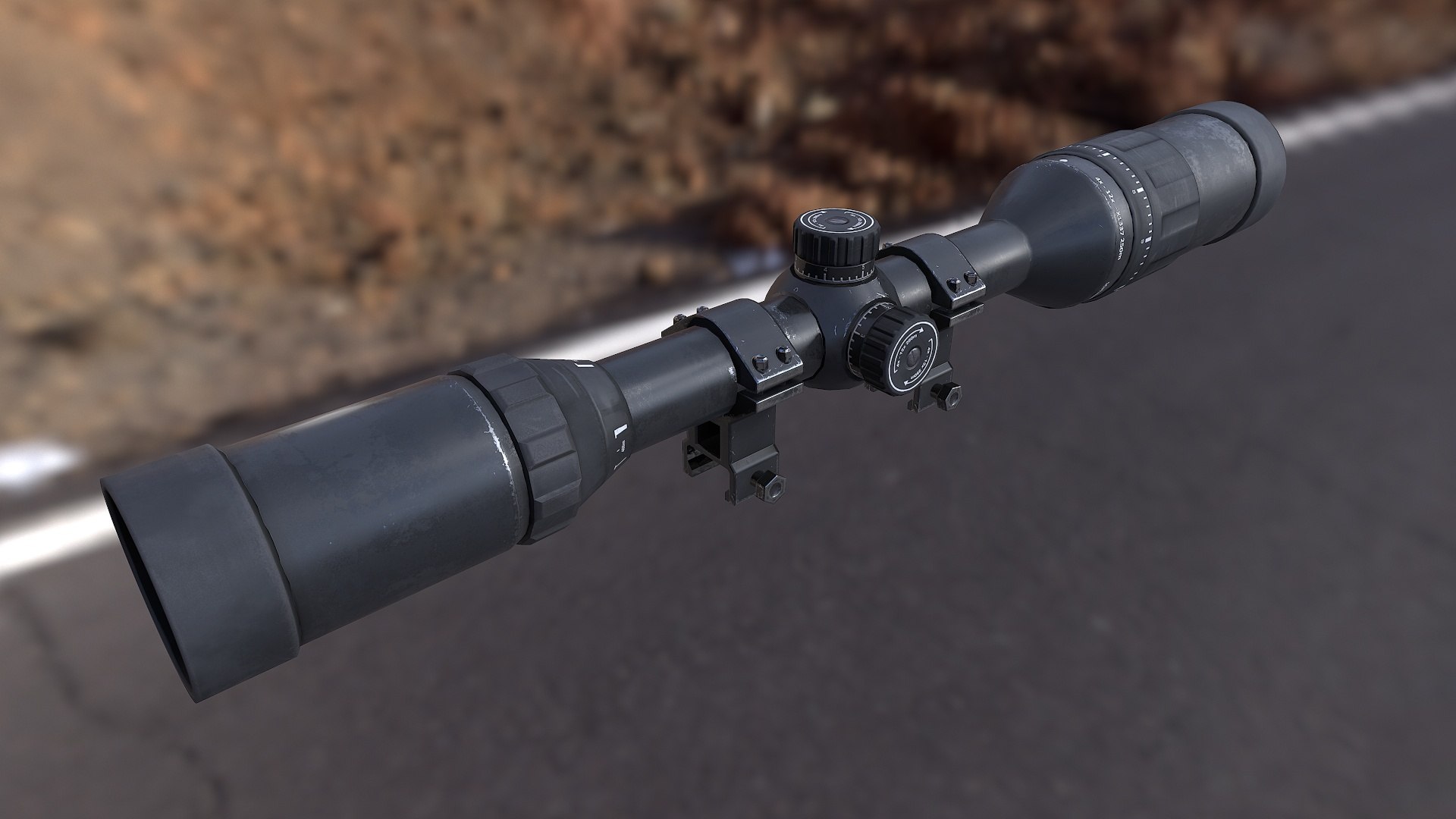 Scope Rifle 3d Model