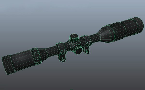 scope rifle 3d model