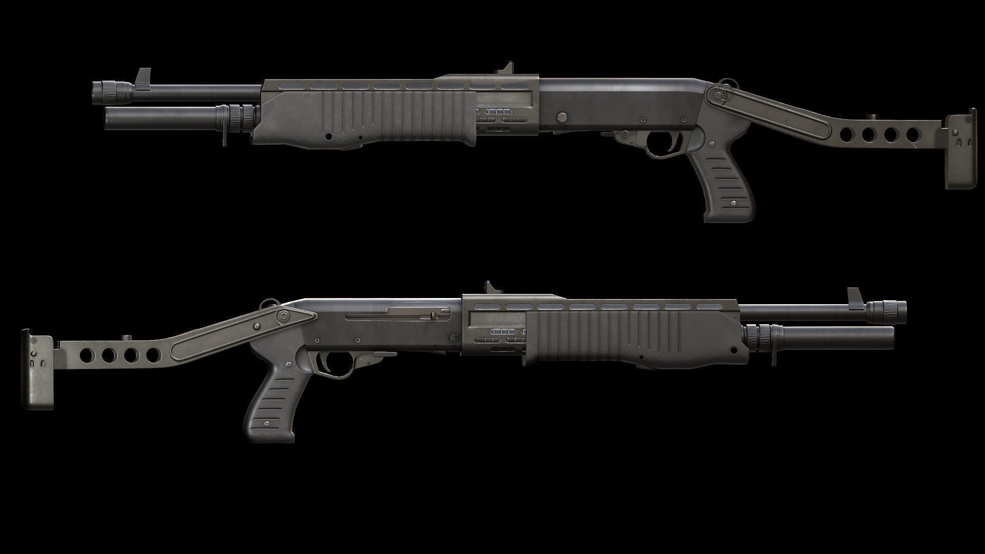 3D SPAS 12 AAA Game Ready PBR Low-poly 3D Model - TurboSquid 2003964