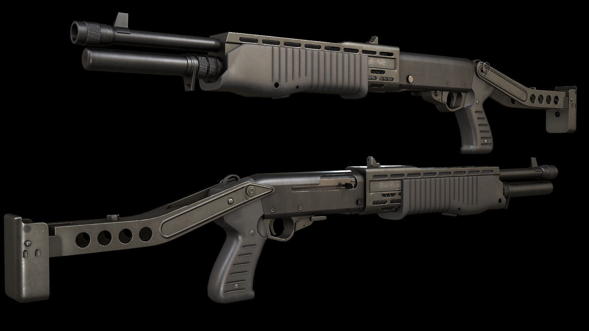 3D SPAS 12 AAA Game Ready PBR Low-poly 3D Model - TurboSquid 2003964