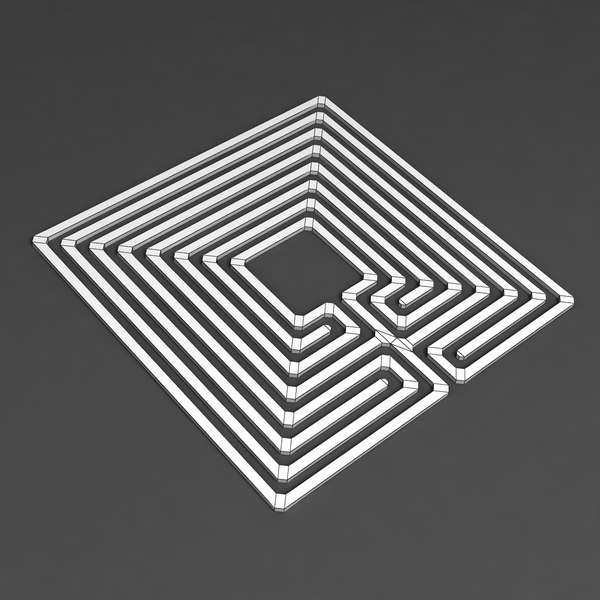 free labyrinth walls 3d model