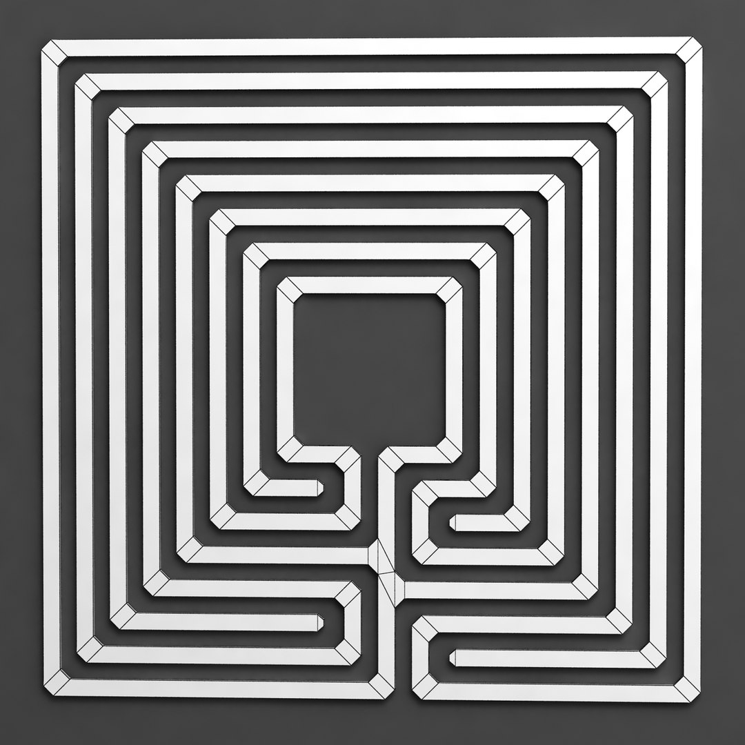 free labyrinth walls 3d model