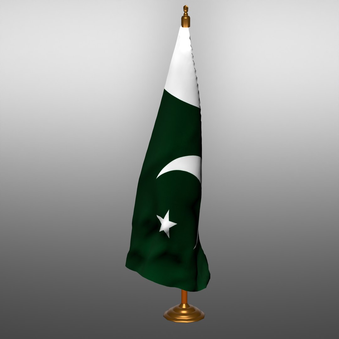 PAKISTAN Table Flag T Model - TurboSquid 2282101
