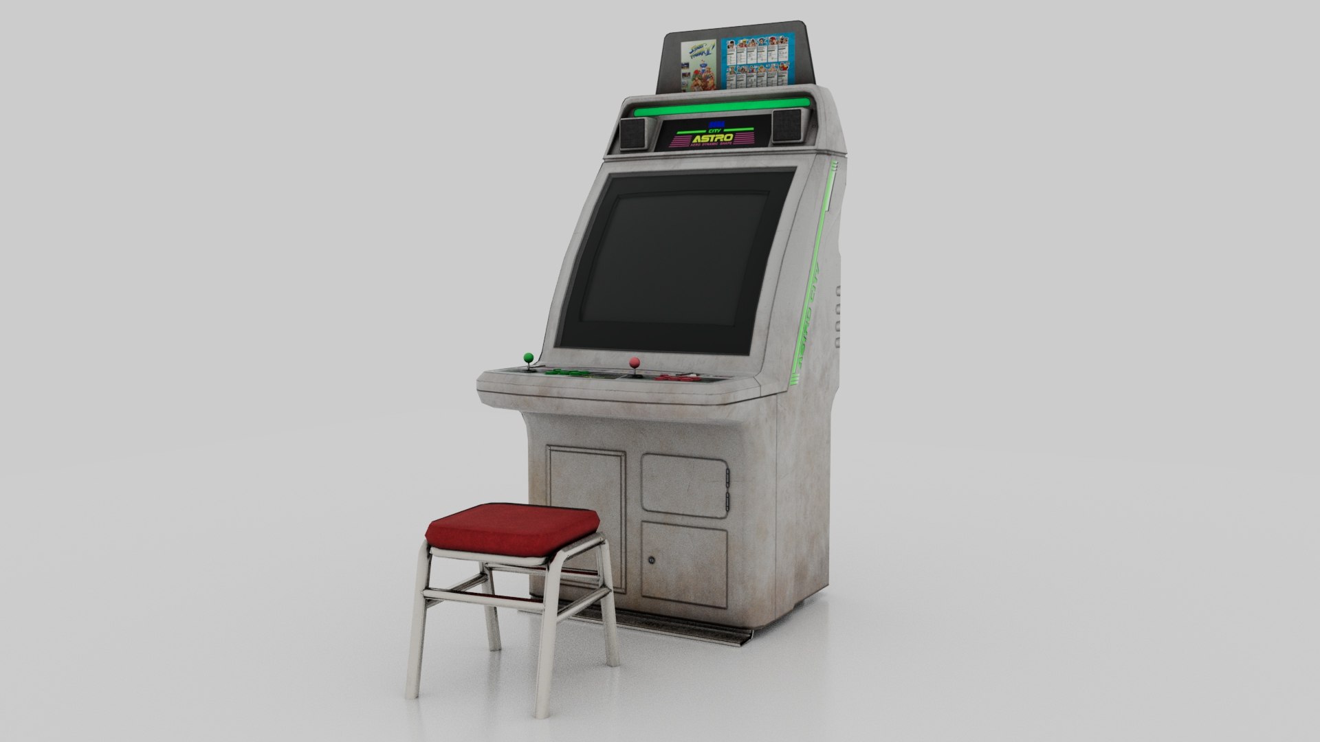 3D Astro City Arcade Machine - TurboSquid 2299525