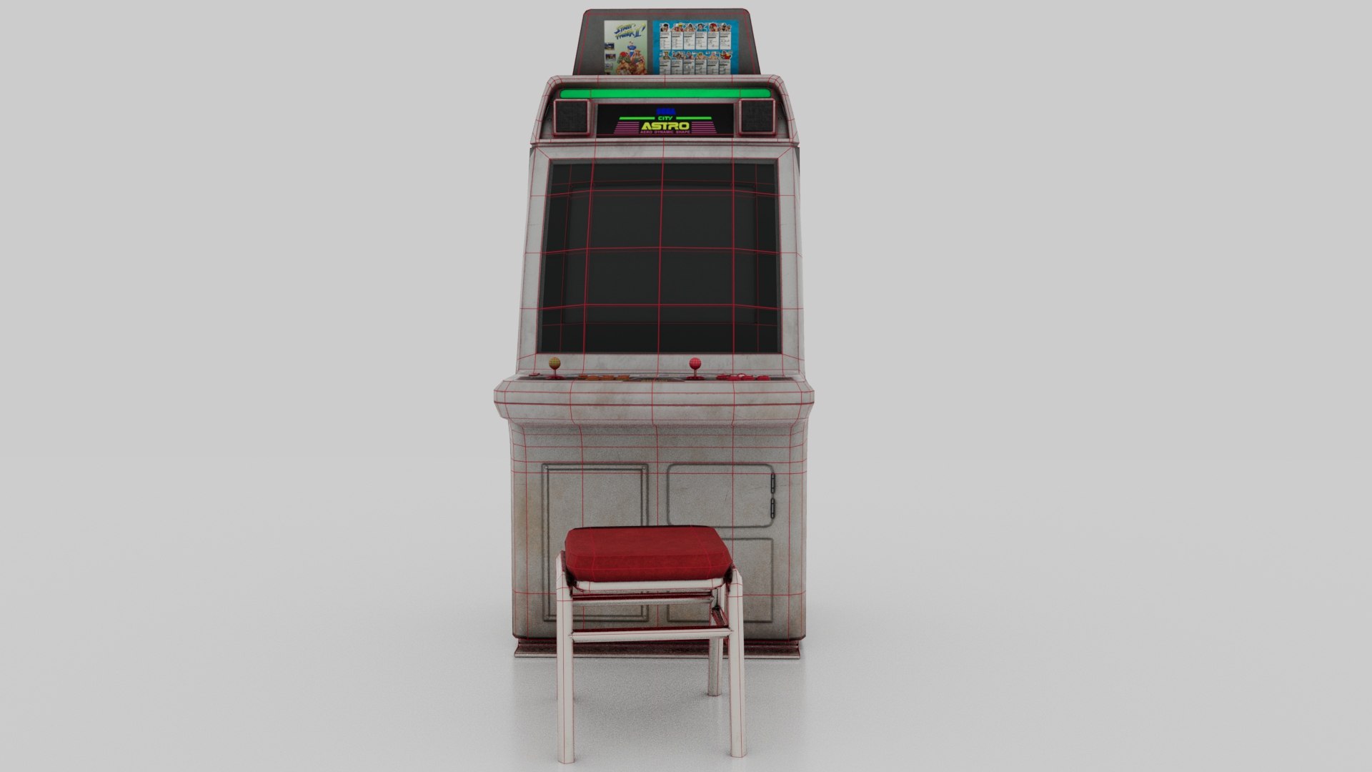 3D Astro City Arcade Machine - TurboSquid 2299525