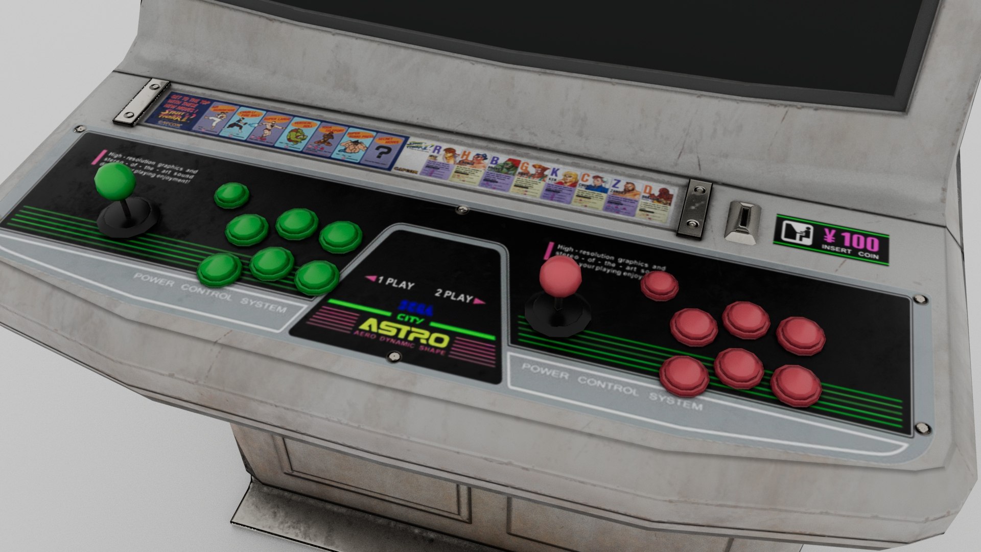 3D Astro City Arcade Machine - TurboSquid 2299525
