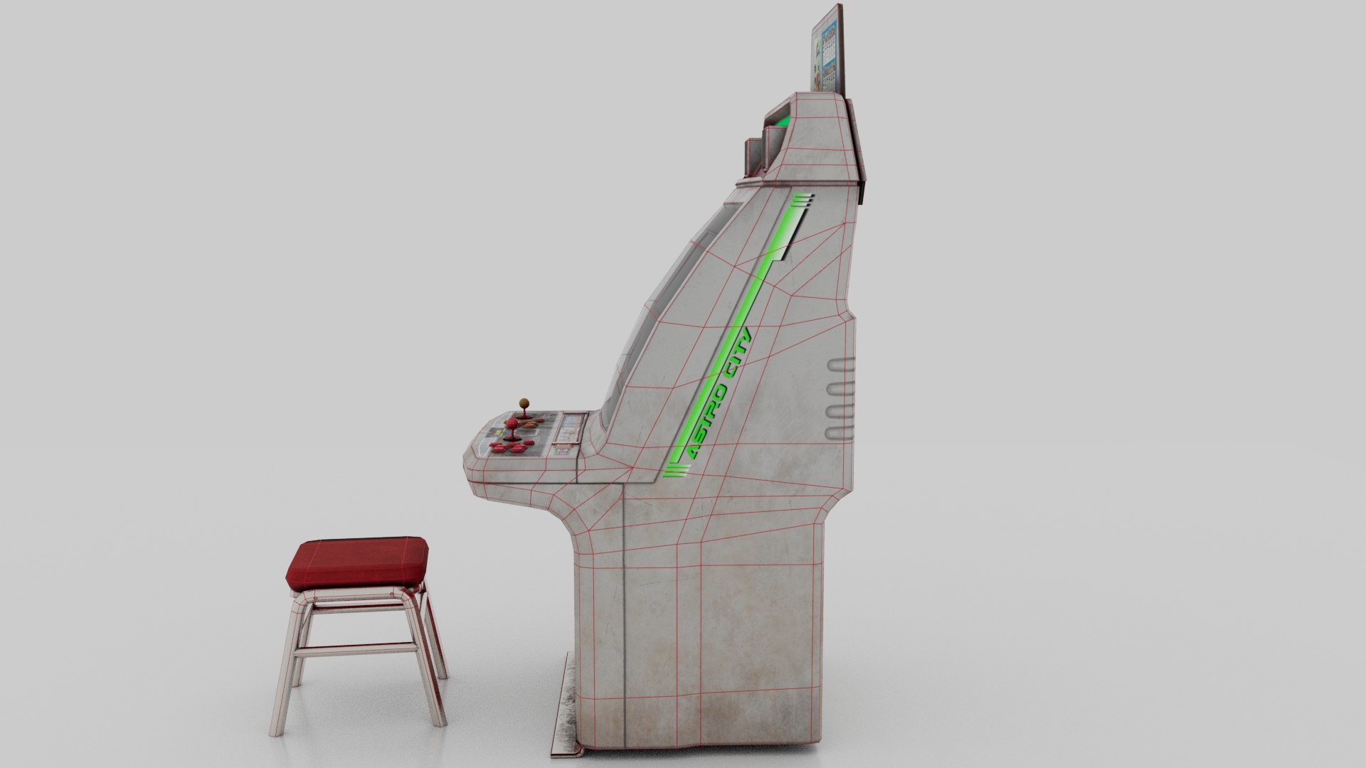 3D Astro City Arcade Machine - TurboSquid 2299525