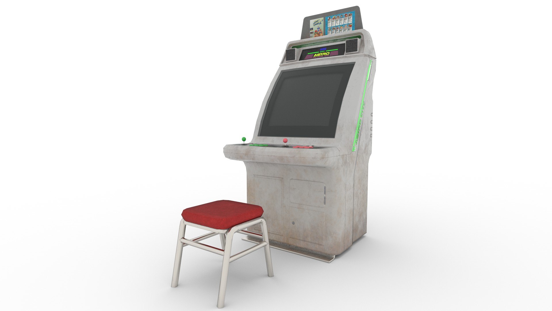 Astro City Arcade Machine - TurboSquid 2299525