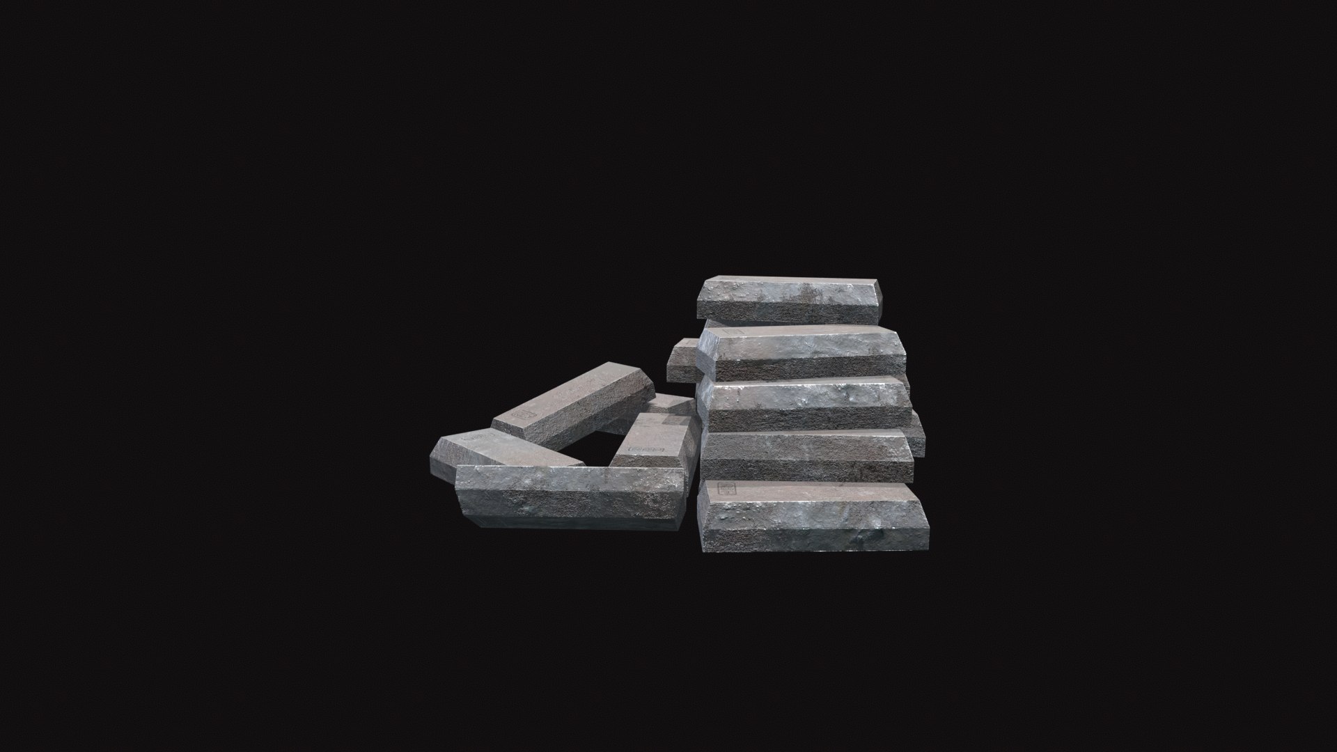 Medieval Iron Ingots 3D Model - TurboSquid 2320873